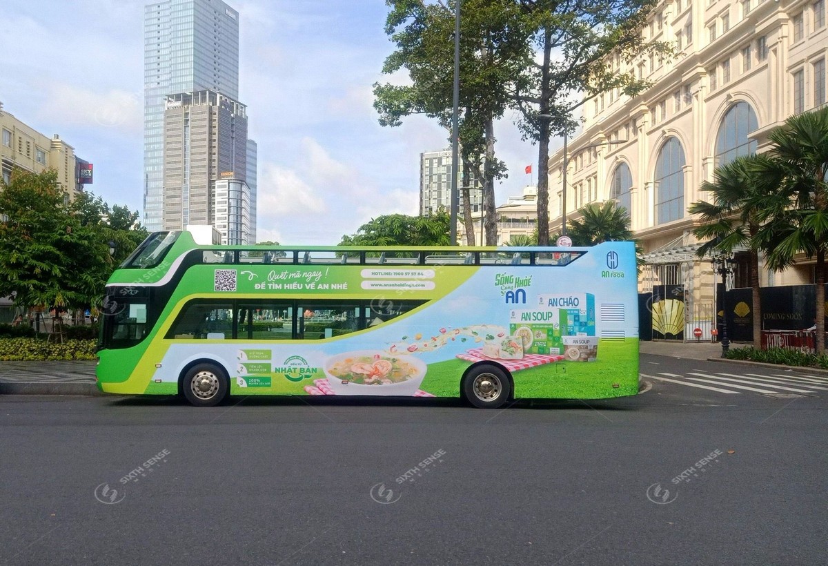Roadshow activation trên xe bus 2 tầng cho An Instant Food - Công ty ...