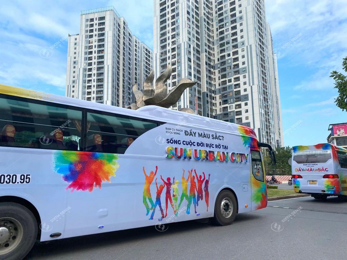 Luxury roadshow ô tô 45 chỗ ấn tượng giới thiệu về Sun Urban City ...